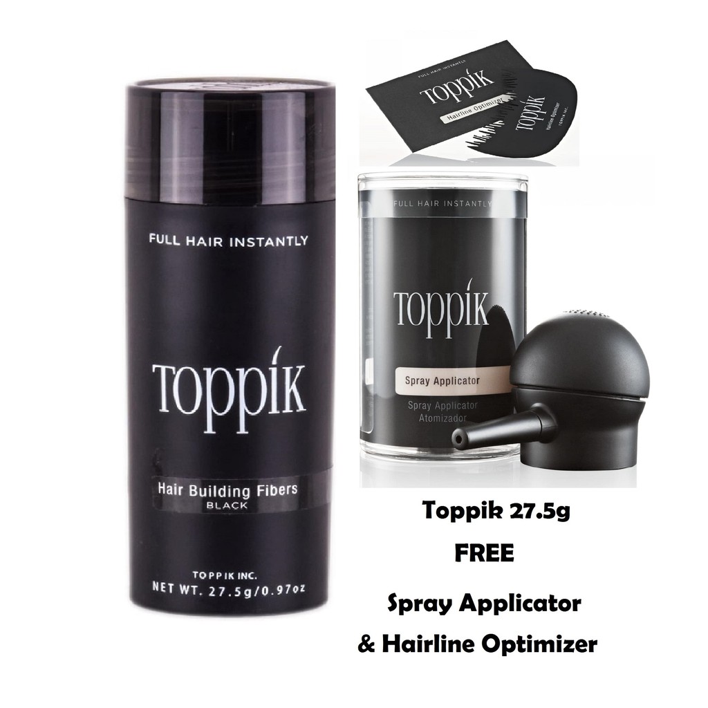 Jual Toppik Hair Building Fiber 27.5gr - Free Spray Applicator and ...