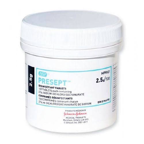 Jual Contact-Cleaner- Presept Desinfektan 2,5 Gr Isi 100 Tablet ...