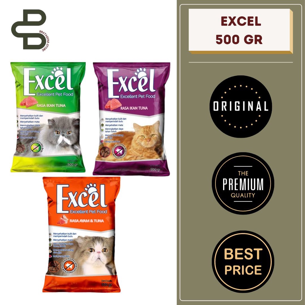 Jual EXCEL CAT FOOD 500GR FRESHPACK | Shopee Indonesia