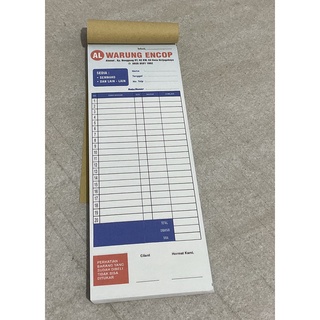 Jual Cetak Nota Bon Faktur Invoice Custom 3 Ply Rangkap Bisa Satuan ...