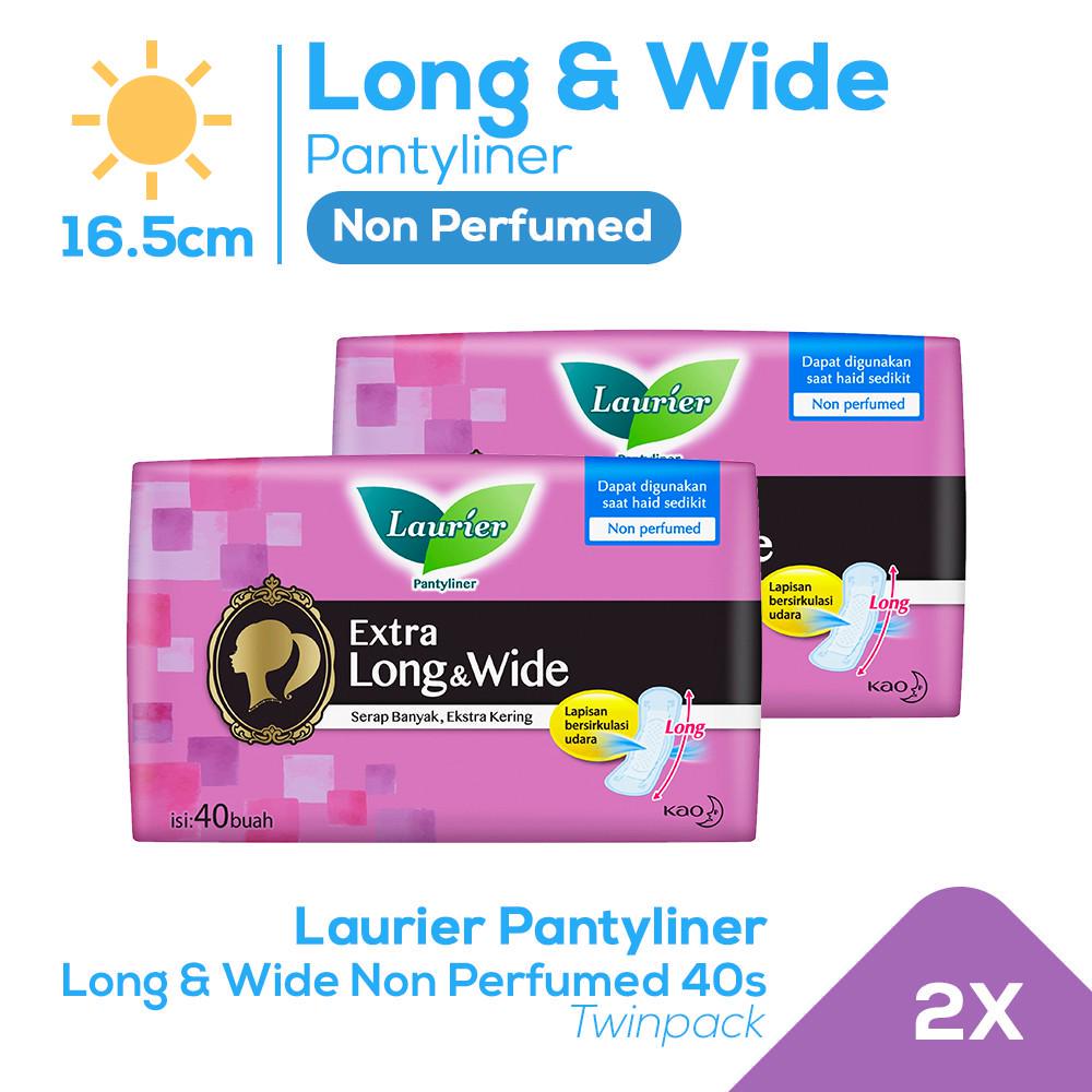 Jual Laurier Extra Long & Wide Pantyliner 2 pack | Shopee Indonesia