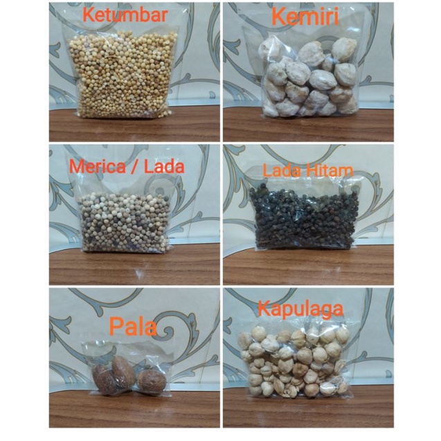 Jual Lada Merica Ketumbar Lada Hitam Kemiri Pala Bunga Lawang Kapulaga ...