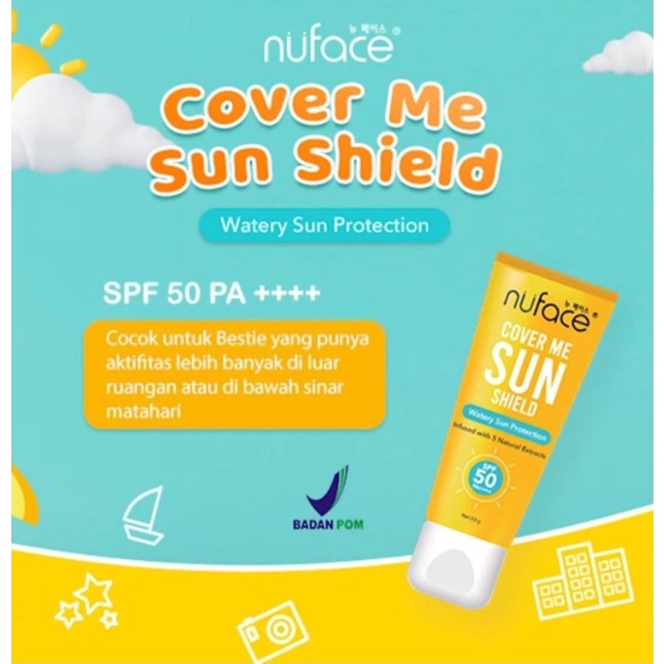 Jual Nuface Cover Me Sun Shield SPF 50 PA++++(orange) | Shopee Indonesia