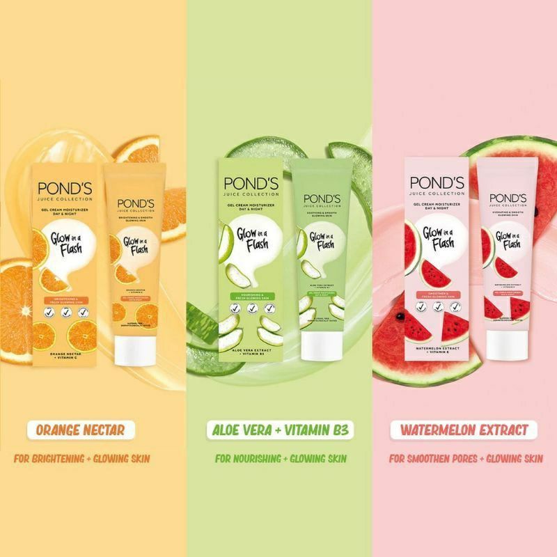 Jual Ponds Juice Collection Moisturizer Orange Watermelon Aloe Vera ...