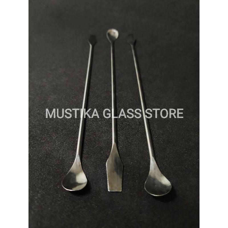 Jual Spatula stainless 30cm - Sendok kimia with spion 30cm | Shopee ...