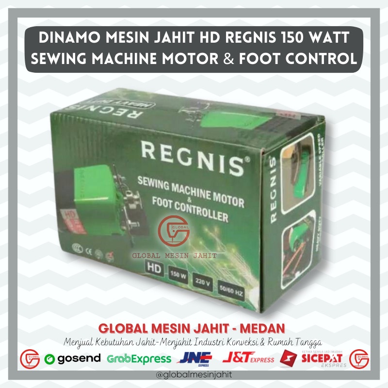 Jual DINAMO MESIN JAHIT KECIL & OBRAS REGNIS 150 WATT SEWING MACHINE ...
