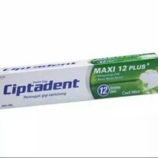 Jual CIPTADENT PASTA GIGI ODOL MAXI 12 PLUS FRESH MINT - COOL MINT 190 ...
