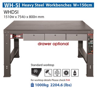 Jual Meja Heavy Duty 1 TON Kerja Bengkel Industri Workbenches SHUTER ...