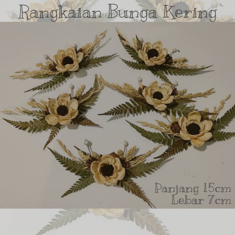 Jual Rangkaian Bunga Kering Hiasan Bunga Kering Dried Flower