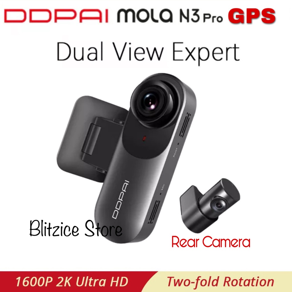 Jual Original DDPAI Mola N3 PRO GPS Dash Cam 2K Car Camera Recorder Kamera Mobil | Shopee Indonesia