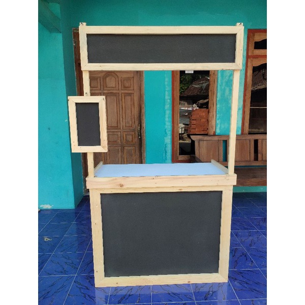 Jual Both Jualan / Stand Jualan Kayu Jati Belanda | Shopee Indonesia