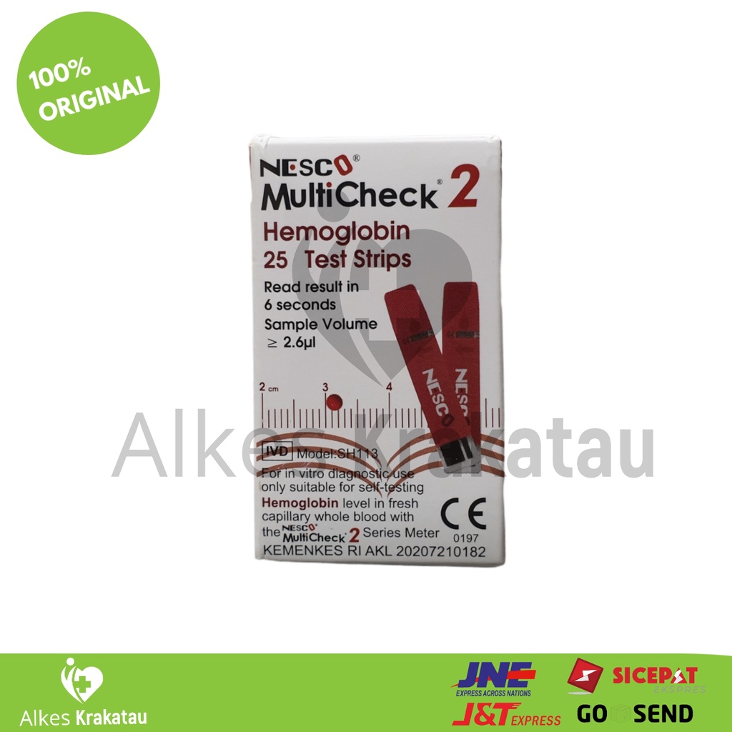 Jual Strip Hb Nesco isi 25 / Stik Hemoglobin Nesco | Shopee Indonesia