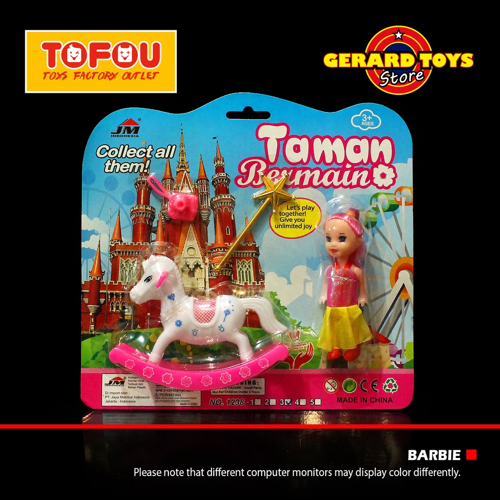 Jual Mainan Barbie Kuda Taman Bermain JM1238 MURAH KEREN | Shopee Indonesia