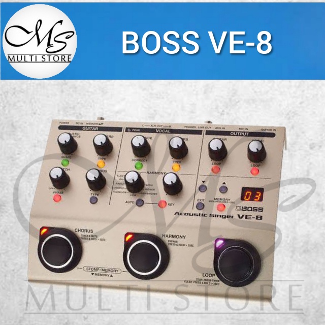 Jual Boss VE8 - VE 8 - Efek Vocal - Gitar - Acoustic Singer - Preamp ...