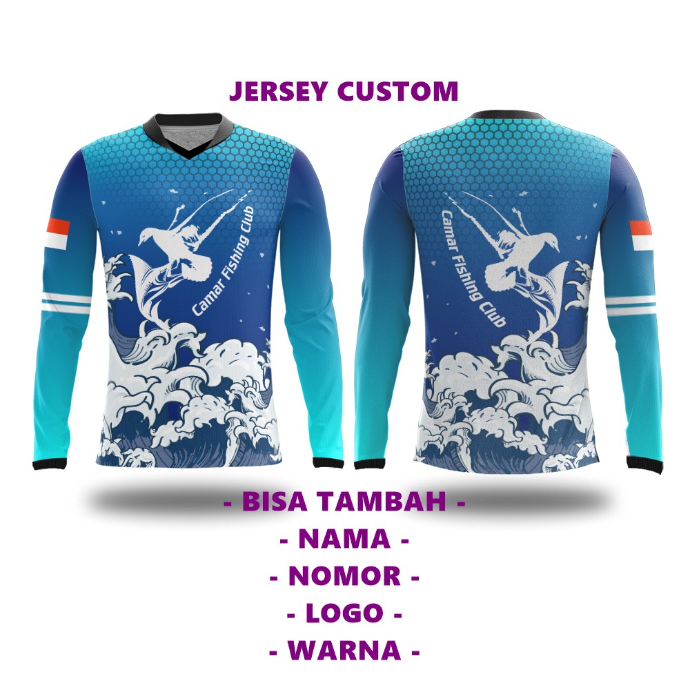 Jersey Custom Premium Mancing Mania Mancing Memancing EMNFP-15 | Shopee ...