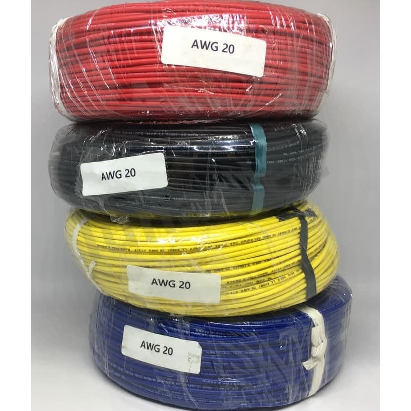 Jual Kabel AWG 20 awg20 Serabut Tembaga Putih Eceran 1Meter Jumper ...