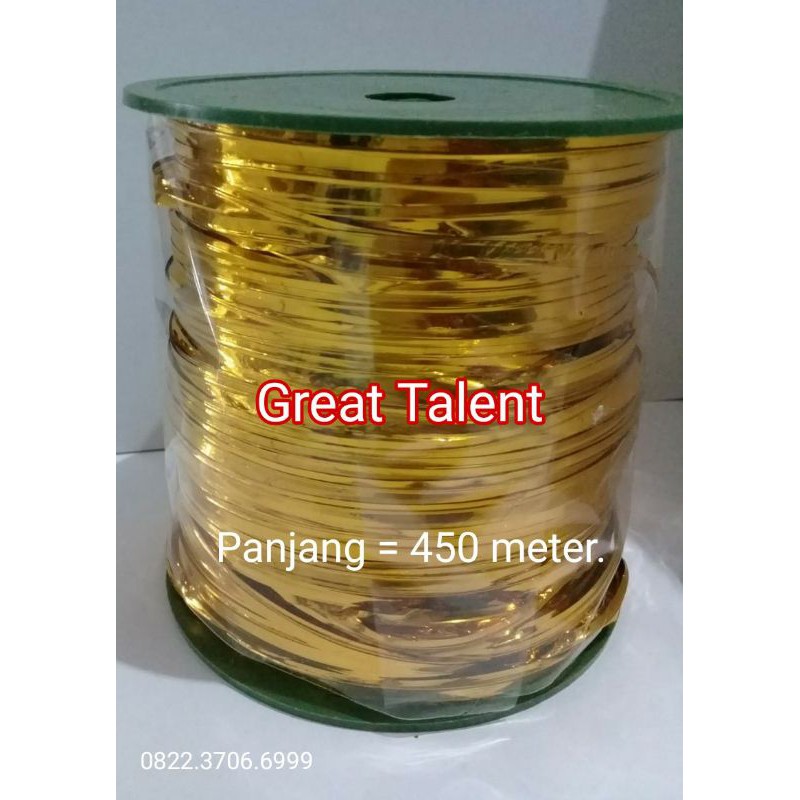 Jual Tali Kawat Emas - Tali Souvenir Gold - Tali Plastik Roti - Tali ...