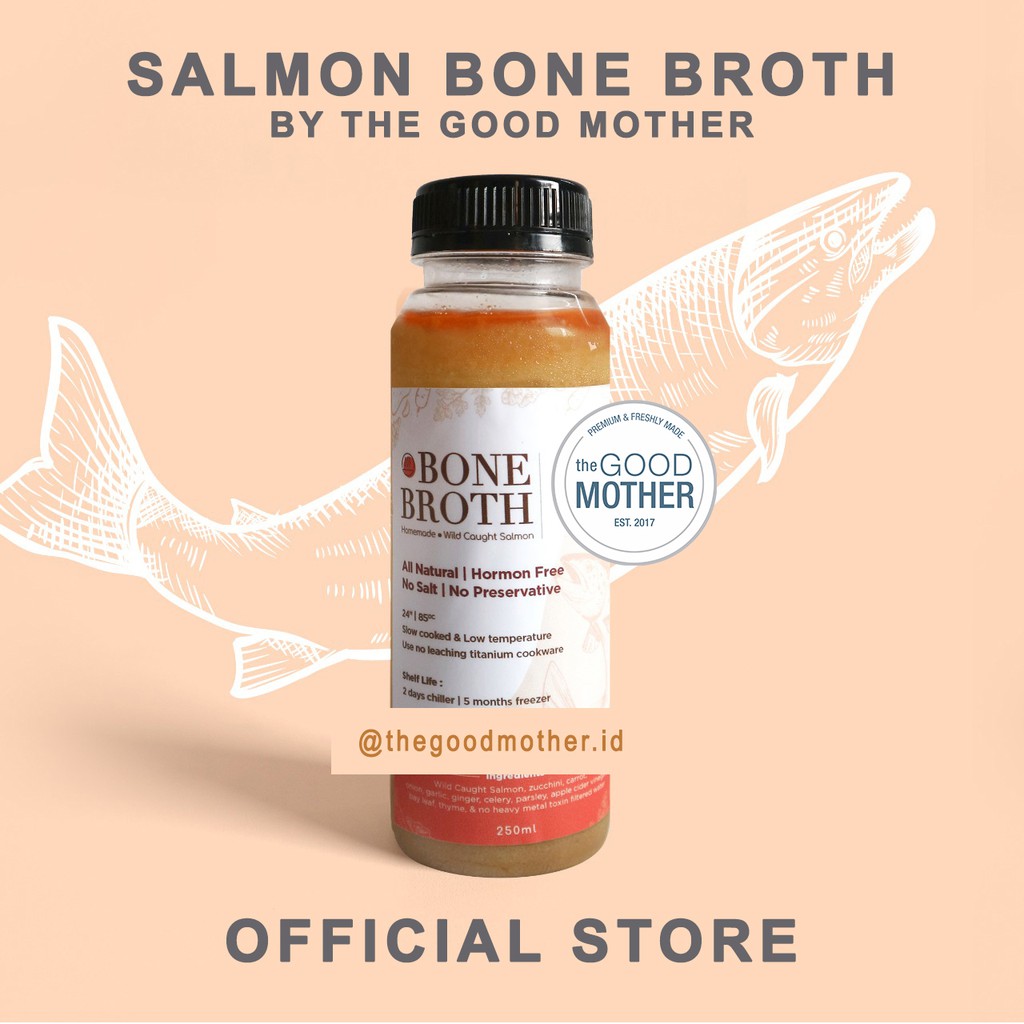 Salmon Bone Broth (Wild-Caught Salmon) - 2x250ml | Shopee Indonesia