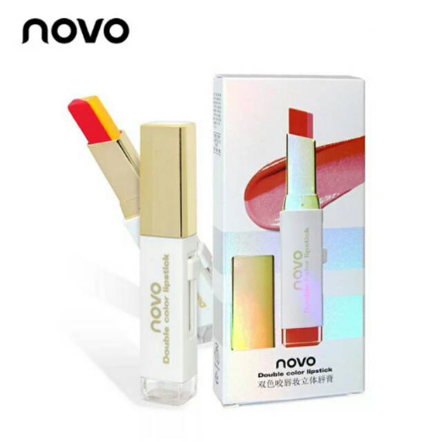 Jual Novo lipstick double colour velvet | Shopee Indonesia