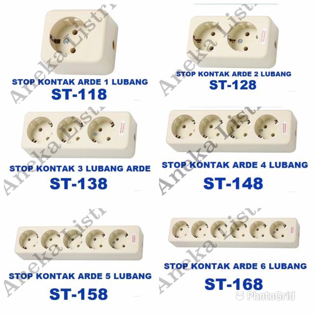 Jual UTICON STOPKONTAK ARDE 1 LB STOP KONTAK LOBANG 2 LUBANG isi 1 2 3 4 5 6 Indonesia|Shopee ...
