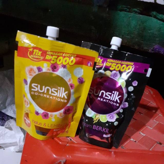 Jual SAMPO SUNSILK HITAM 55 ML POUCH REVIL SHAMPO KEMASAN KECIL ...