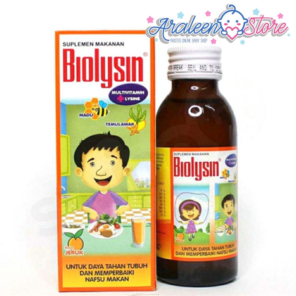 Jual BIOLYSIN Sirup 100 ml Multivitamin Nafsu Makan Anak Rasa Jeruk 1 ...