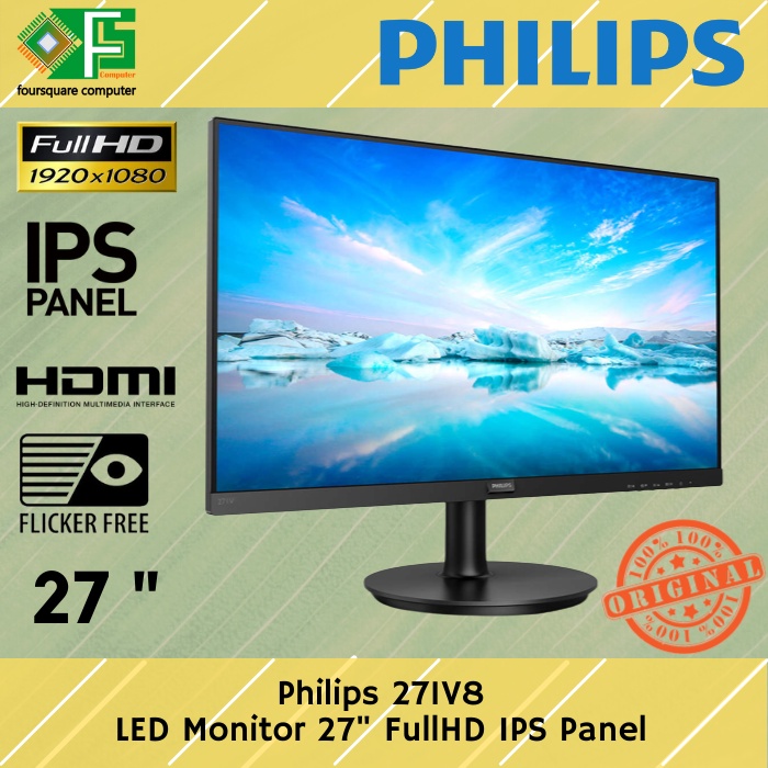 Jual Philips 271V8 LED Monitor 27 Inch IPS Panel Full HD | Shopee Indonesia