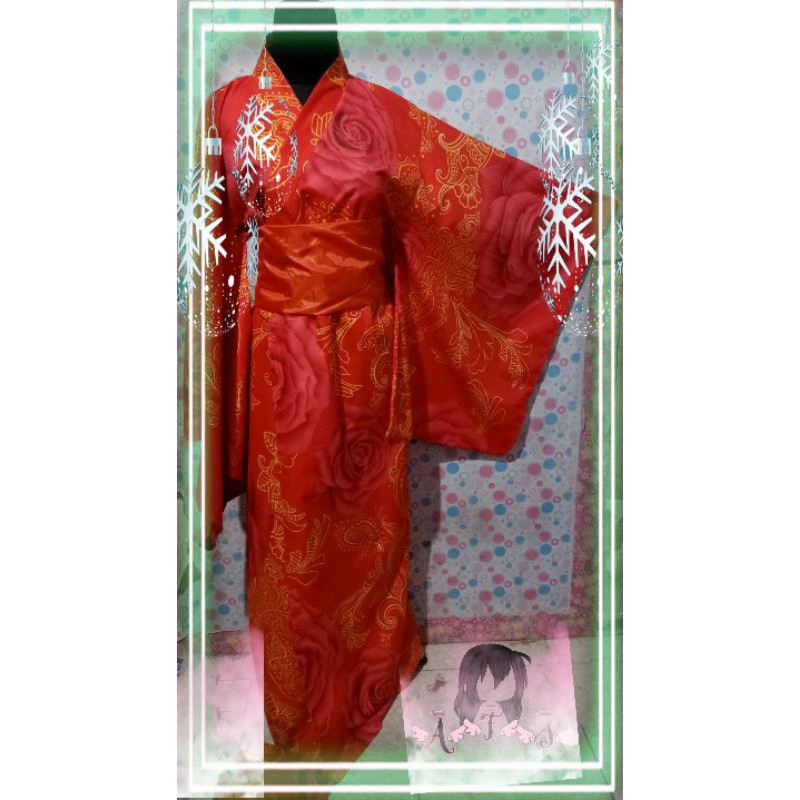 Jual YUKATA KIMONO WANITA DEWASA COSTUME TRADITIONAL JEPANG COSPLAY | Shopee Indonesia