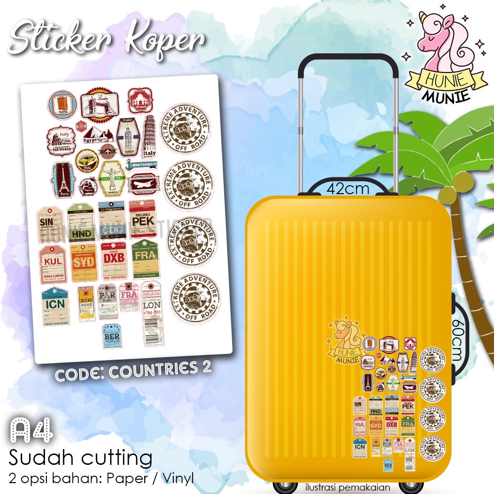 Jual Sticker Koper - Stamp #2 Stiker | Shopee Indonesia