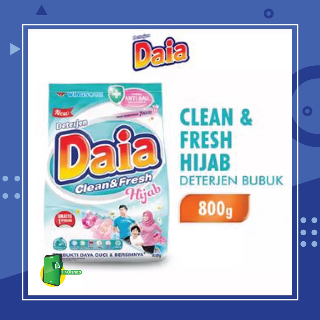 Jual Daia Deterjen Bubuk Clean & Fresh 800gr | Shopee Indonesia