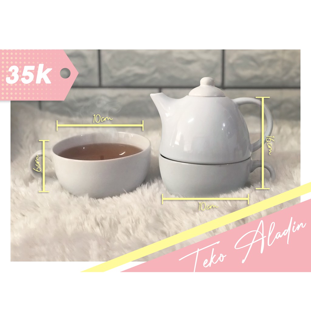 Jual Teko Aladdin: Teko Lucu dengan Cangkir yang Bisa Menyatu | Shopee ...