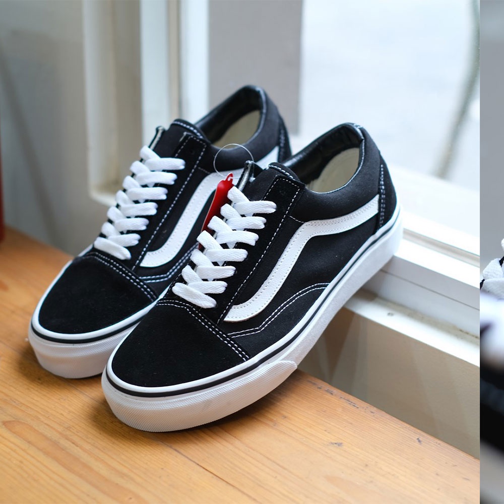Jual Vans Old Skool Classic Black White Shopee Indonesia