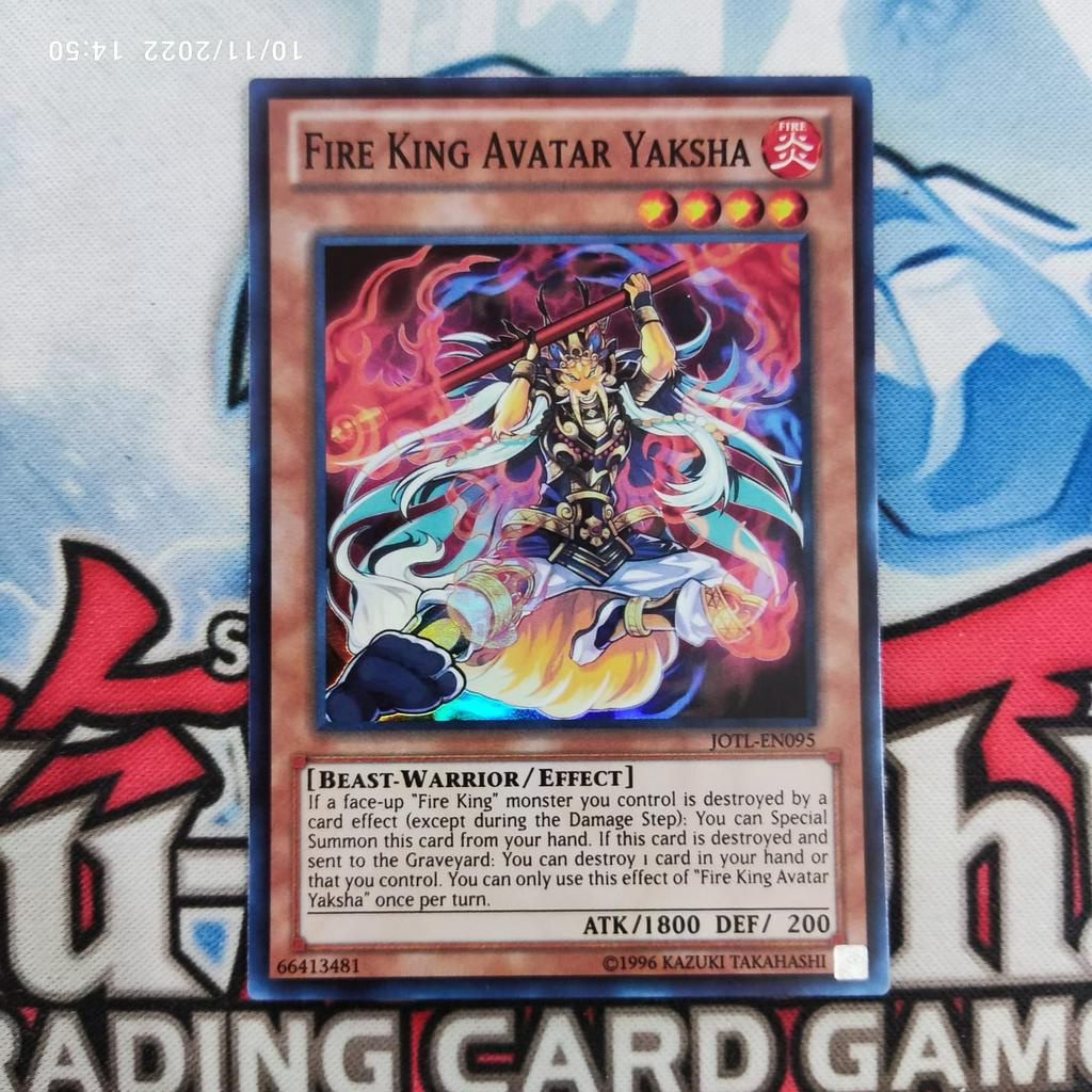 Jual yugioh fire king avatar yaksha JOTL super rare original | Shopee ...
