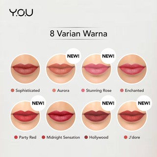 LIPCREAM YOU BPOM HALAL BAGUS MURAH TAHAN AIR LAMA YOU Basic Collection ...