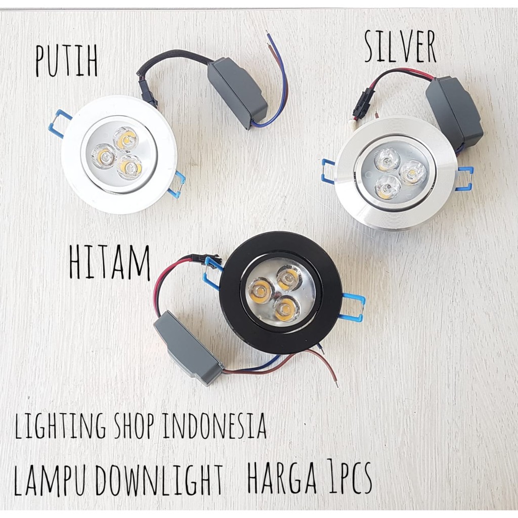 Jual Lampu downlight inbow led 3 watt | Shopee Indonesia