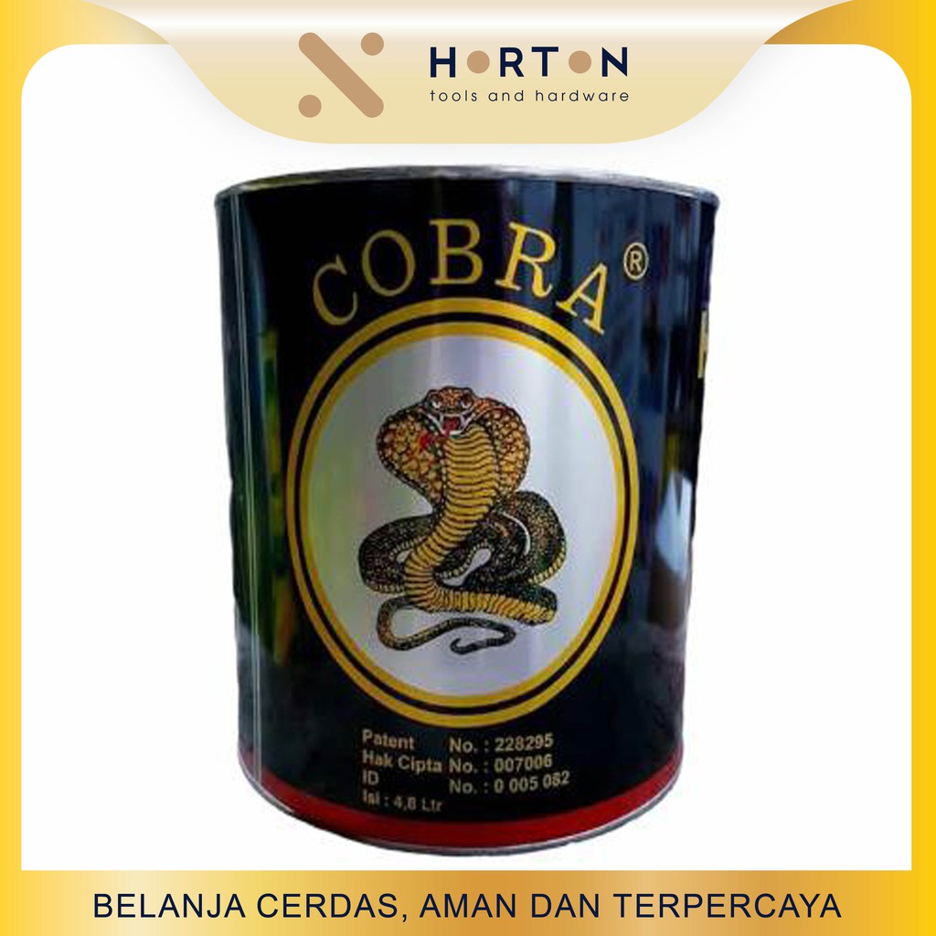 Jual Thinner Cobra Hitam High Gloss / Pengencer Cat 5 liter | Shopee Indonesia