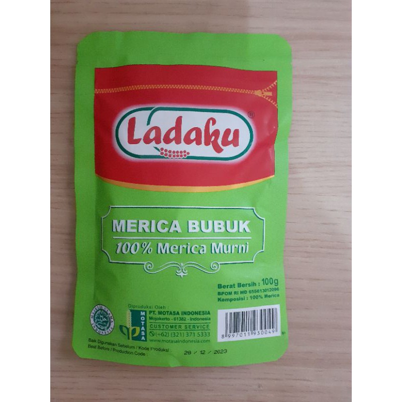 Jual Ladaku Merica Bubuk 100 Gr Shopee Indonesia