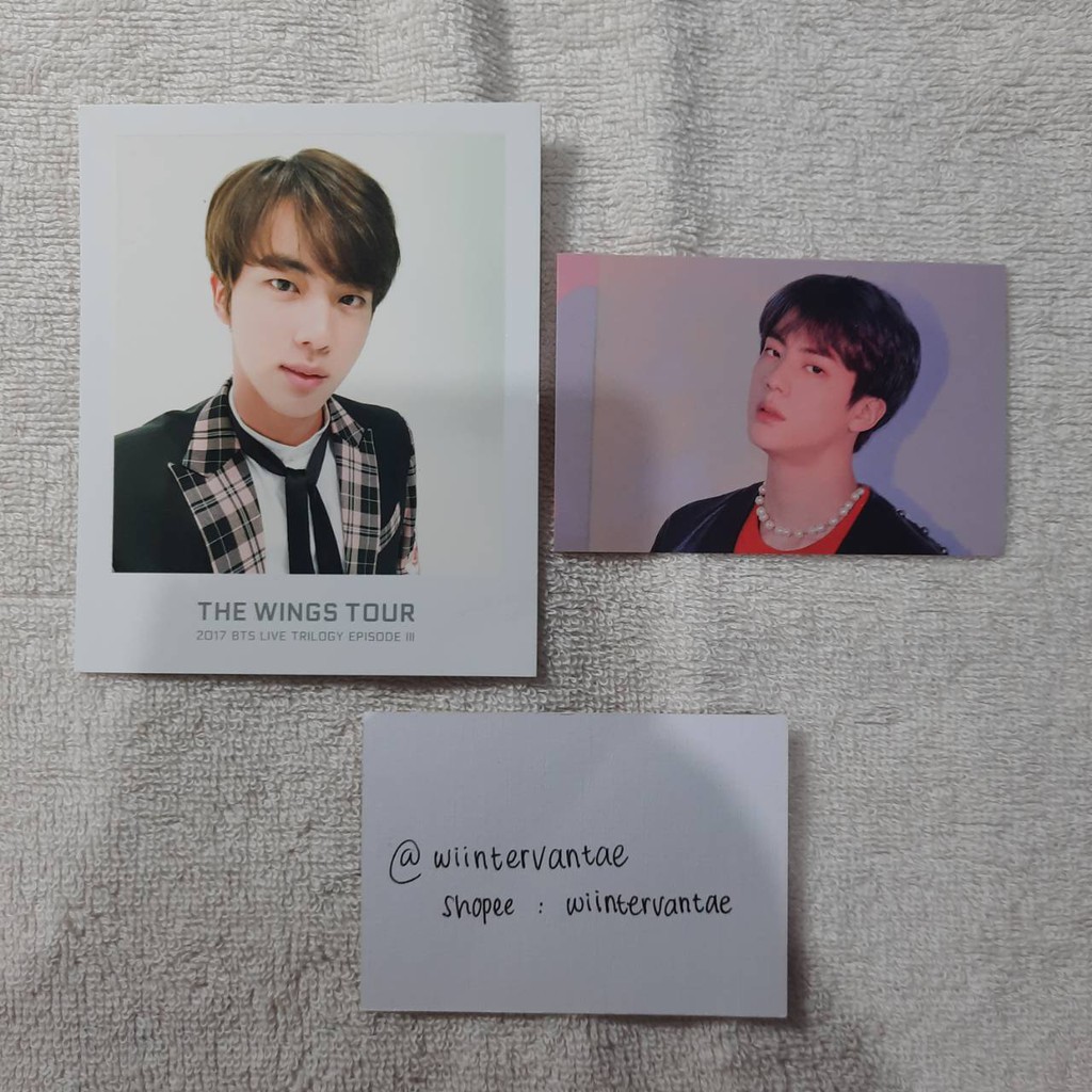 Jual (BOOKED) PHOTOCARD BTS BINGO POP UP STORE JIN (BUNDLE WITH PHOTO TICKET WINGS JIN) | Shopee ...