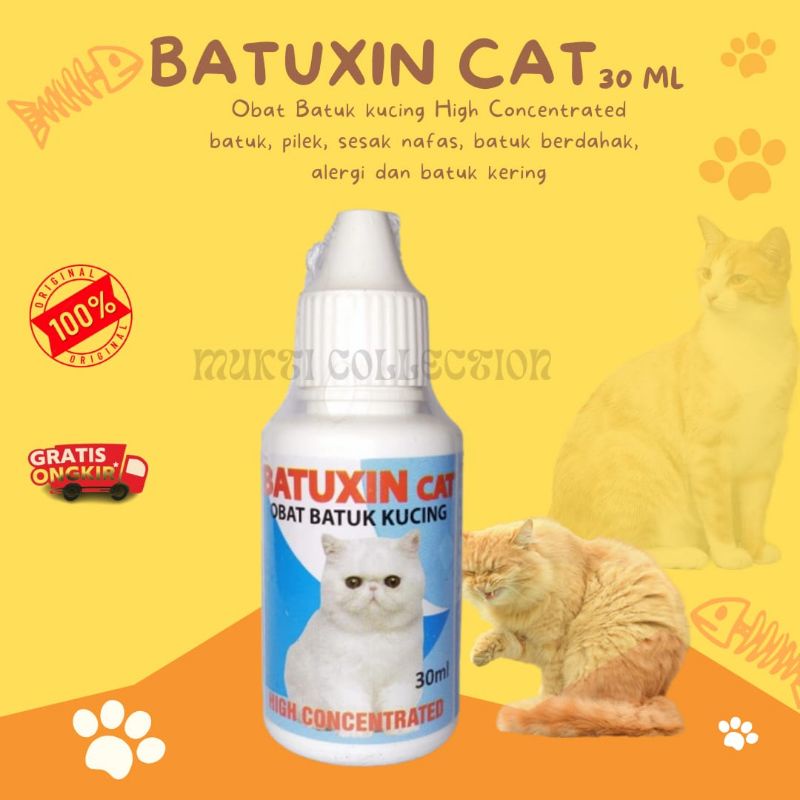 Jual Obat Batuk Pilek Kucing Tetes Batuxin 30 ml | Shopee Indonesia