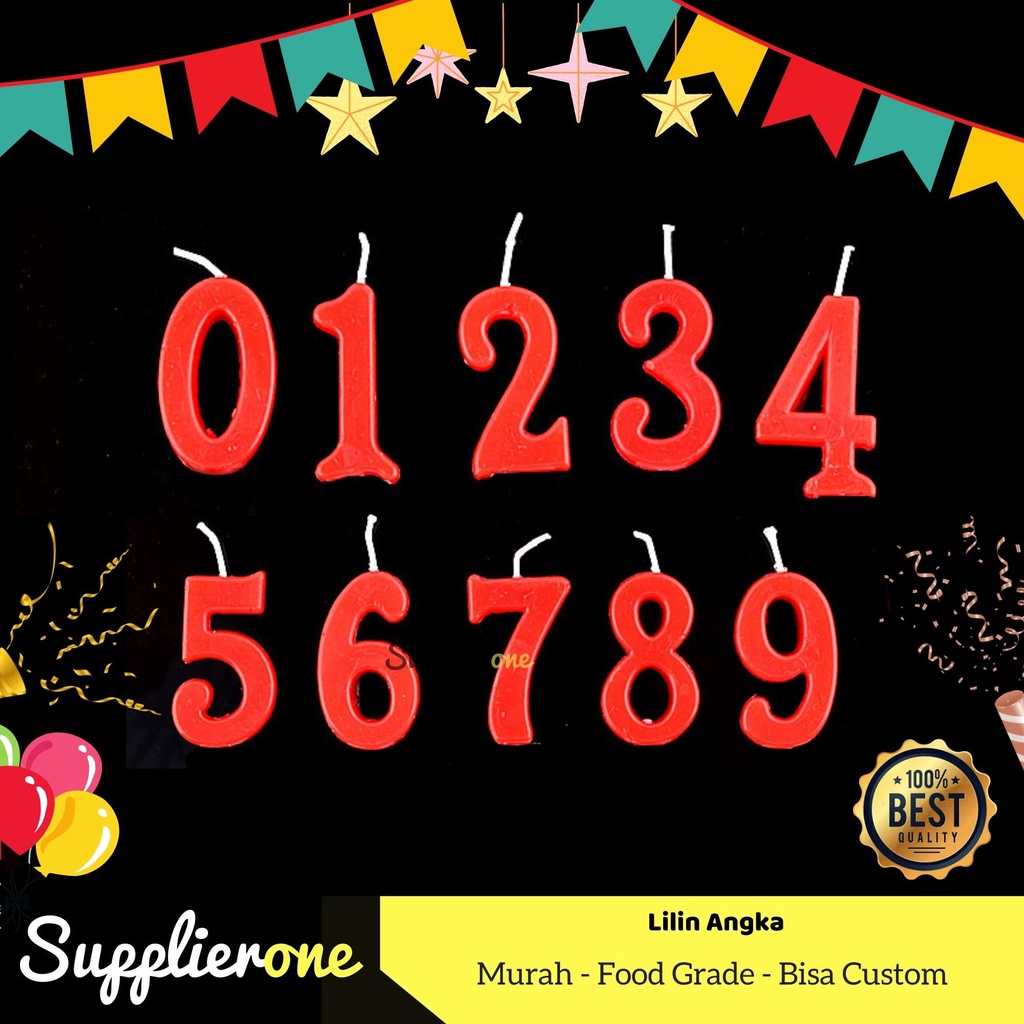 Jual Lilin angka / Lilin ulang tahun angka / Lilin ulang tahun / Lilin ...