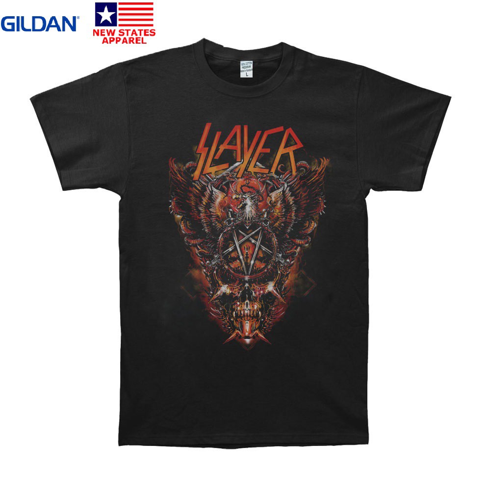 Jual Kaos SLAYER MUSIK ROCK METAL Vintage Homage Tee Premium Build Up ...