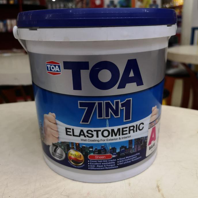 Jual CAT TEMBOK TOA 7IN1 ELASTOMERIC SHEEN 2,5 L CAT TINTING EXTERIOR ...