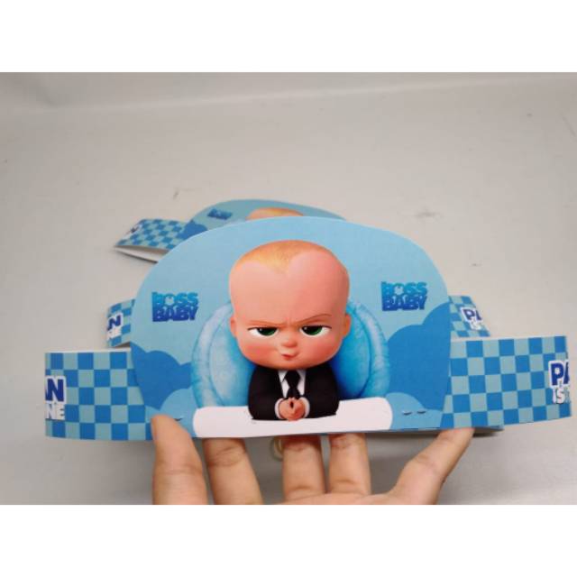 Jual Topi ulang tahun melingkar custom karakter baby boss hompimpa ...