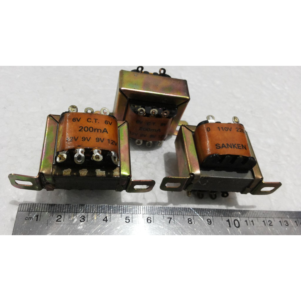 Jual Transformer Trafo CT 200mA 12V Sanken Product - New | Shopee Indonesia