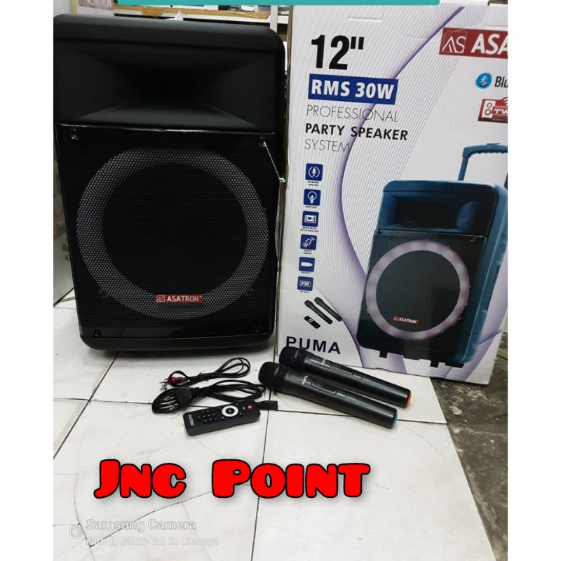 Jual Speaker portable asatron PUMA 12 inch ORIGINAL USB BLUETOOTH ...