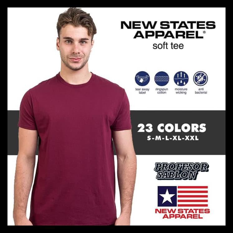 Jual Kaos Polos NSA SOFT ( New State Apparel ) persis GILDAN softstyle ...