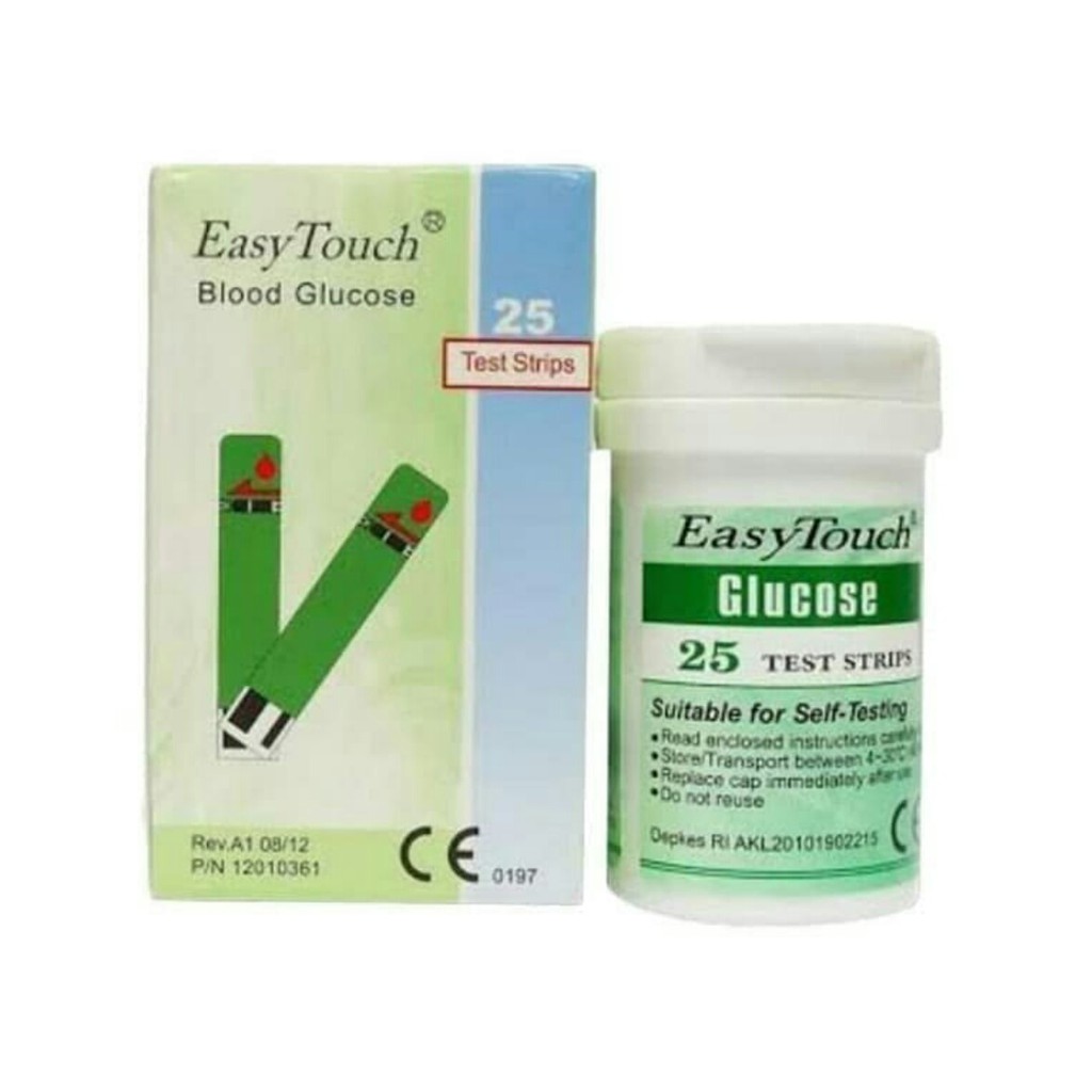 Jual STRIP GULA DARAH EASYTOUCH EASY TOUCH BLOOD GLUCOSE TEST STRIPS ...