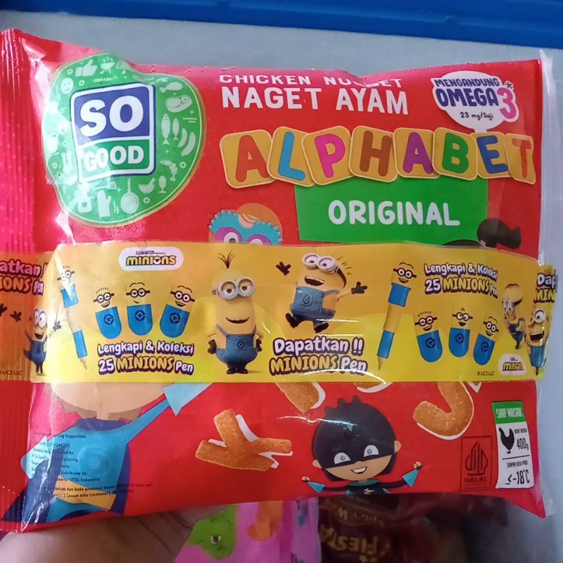 Jual Nugget So Good Alphabet Minion frozen food Semarang | Shopee Indonesia