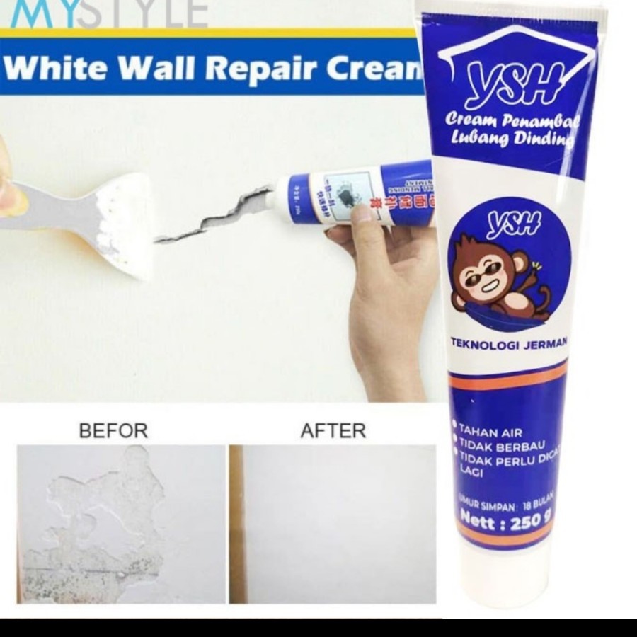 Jual (READY) Dempul tembok retak magic wall repair cream interior ...