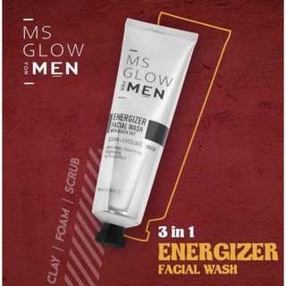 Jual FACIAL WASH MS GLOW MEN ENERGIZING FACIAL FOAM MS GLOW FOR MEN MS ...